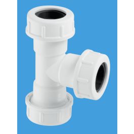 Mcalpine R3M Universal Pushfit Overflow Tee 21.5mm White