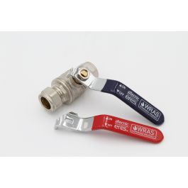 Altecnic ER-15MMBV Eres Lever Ball Valve 15mm Red/Blue Lever