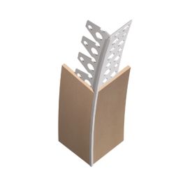 Expamet Galv Plaster Stop Bead (60mm Wing) 13mmx2.4m